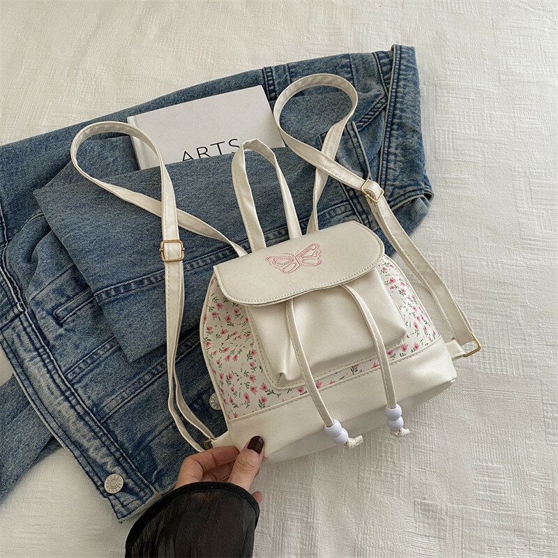 Рюкзак beautiful retro butterfly backpack colorful floral print, small floral