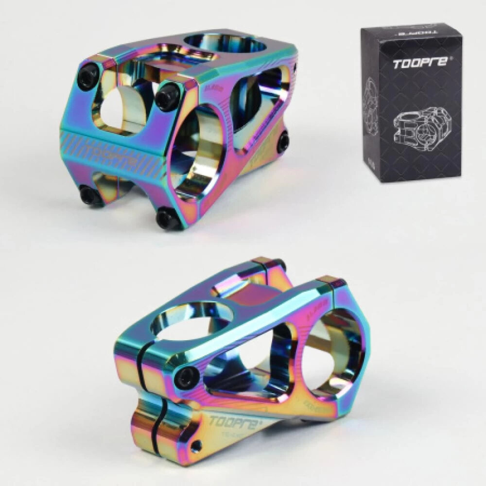 Вынос TOOPRE алюм, для безрезьб. вилки 28.6, под руль 31,8мм, 45мм , угол 0° Colourful