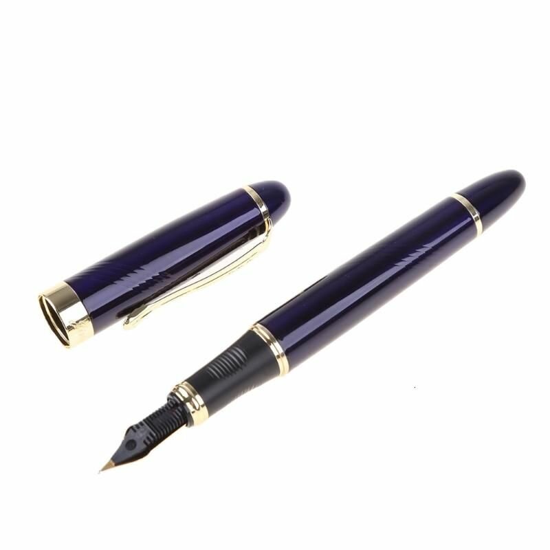 Ручка Jinhao X450 золото, Спираль синего цвета