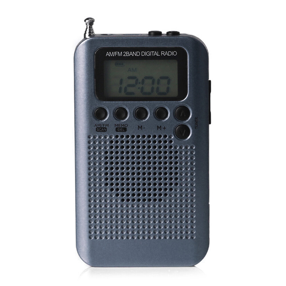 Портативный радиоприёмник HRD-104 с AM/FM-диапазонами, ЖК-дисплеем и встроенным динамиком 40 мм