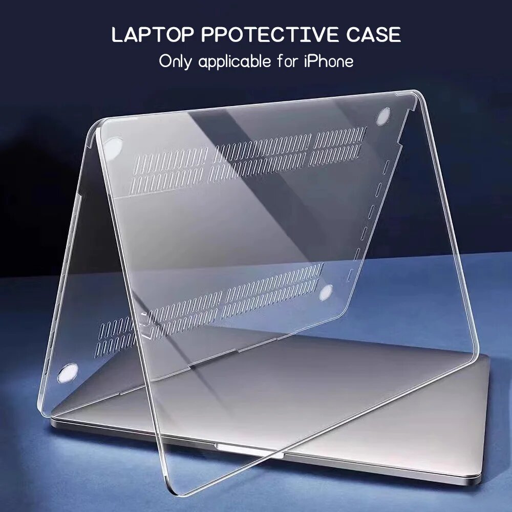 Прозрачный силиконовый чехол для ноутбука Macbook Air / Pro Pro 13 (2020) A2289, Clear