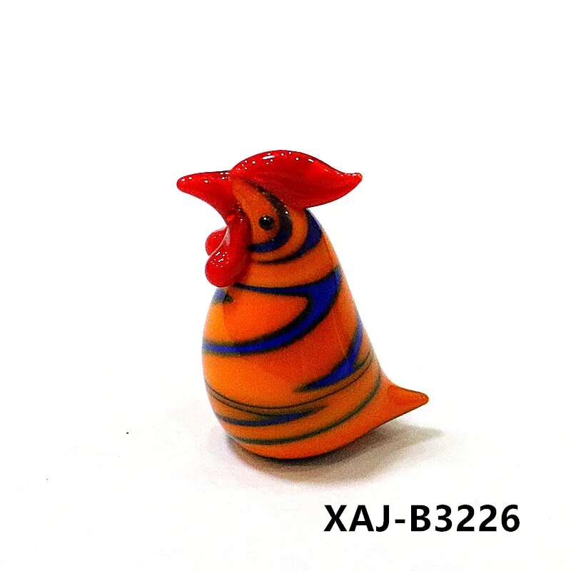 Стеклянная фигурка курочки XAJ-B3226, оранжевый