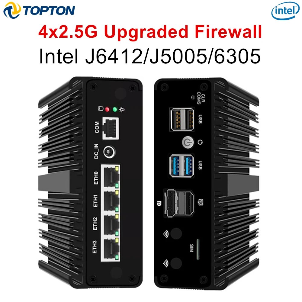 Topton Мини-ПК Intel N150 Intel N150 DDR5, 8GB Ram 128GB NVMe — фото 1