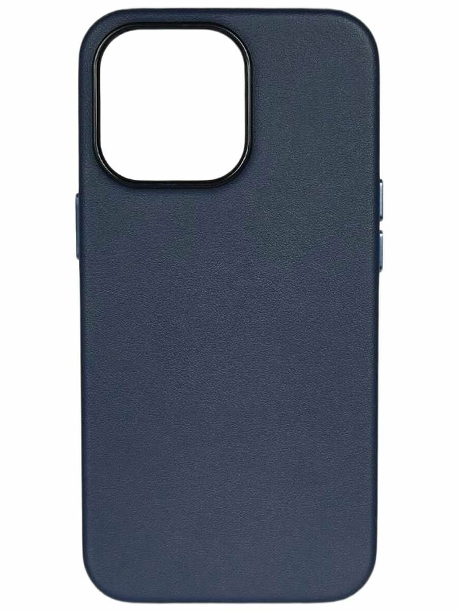 Чехол на iPhone 13 PRO MAX, Noble кожаный, синий