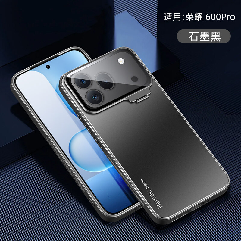 Чехол Для Honor 600 Pro / Хонор 600 Про, soft touch, чехол-кардиомонитор, поликарбонат (PC), защита камеры, ударопрочный, встроенная подставка, усиленные углы, Honor, Honor 600 Pro , black,