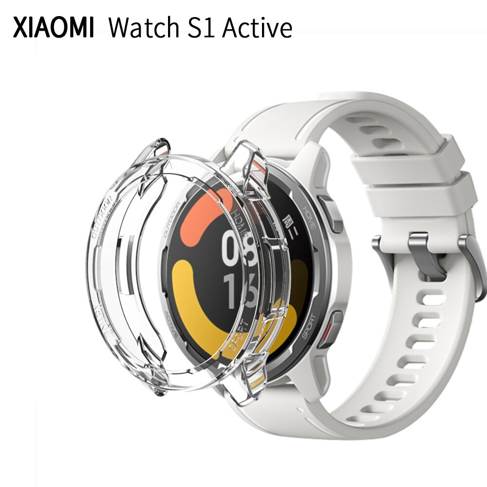 Чехол MyPads "Protect", для Xiaomi Watch S1 Active, силикон, противоударный, прозрачный