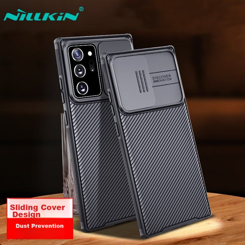 NILLKIN Samsung Note20 Ultra Скользящая крышка с защитой объектива, антицарапинный силиконовый мягкий край