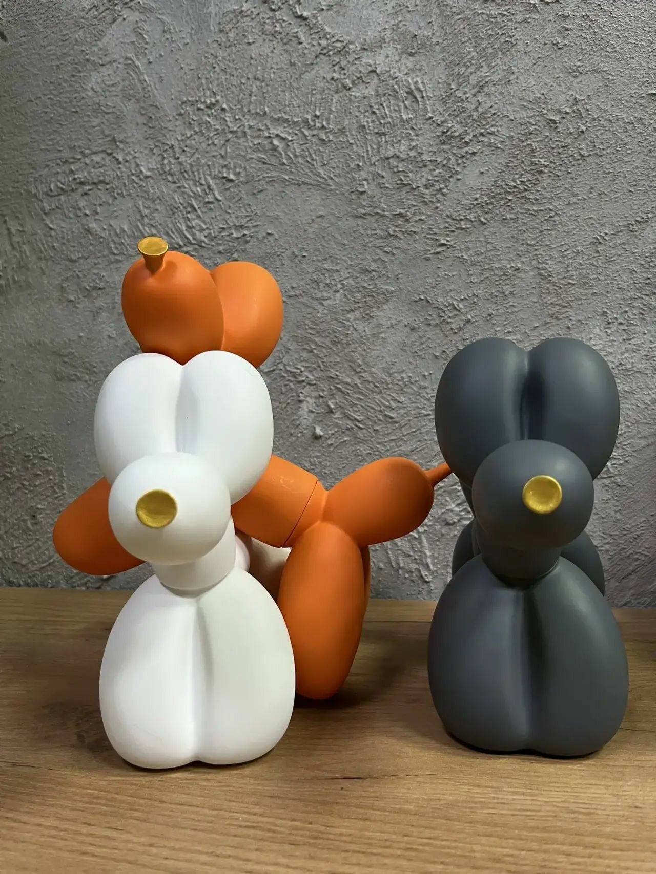 Собака baloondog интерьерная виниловая статуэтка под роспись белая, высотой 20 см