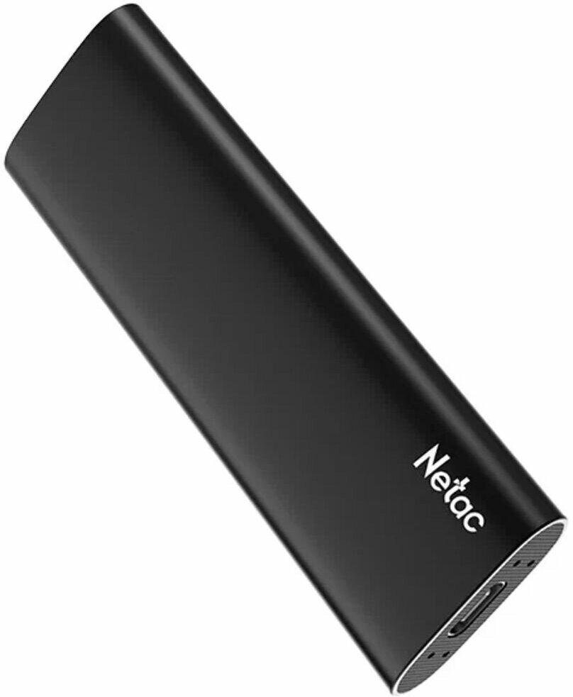 Внешний SSD-накопитель 1Tb Netac NT01ZSLIM-001T-32BK USB-C черный
