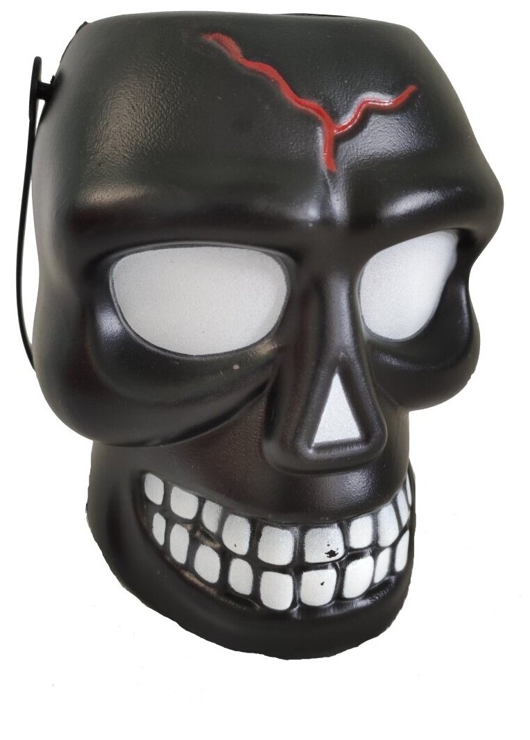 Корзинка Череп Черный, Хэллоуин, 13*11*15 см