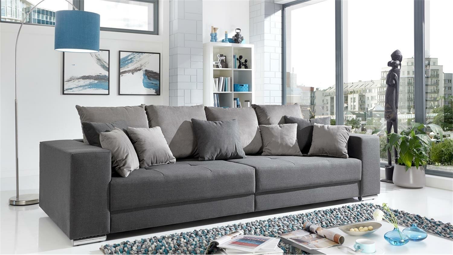 Диван модульный Harizma-Mebel Армани мод1, еврокнижка, антивандальный, раскладной, 270x120x90 см