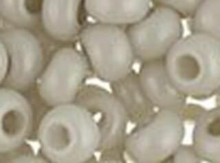 Бисер Preciosa 16249 Мел жемчужный светло-серый (10/0) 2.3 мм, 5 г, цена за 2 уп.