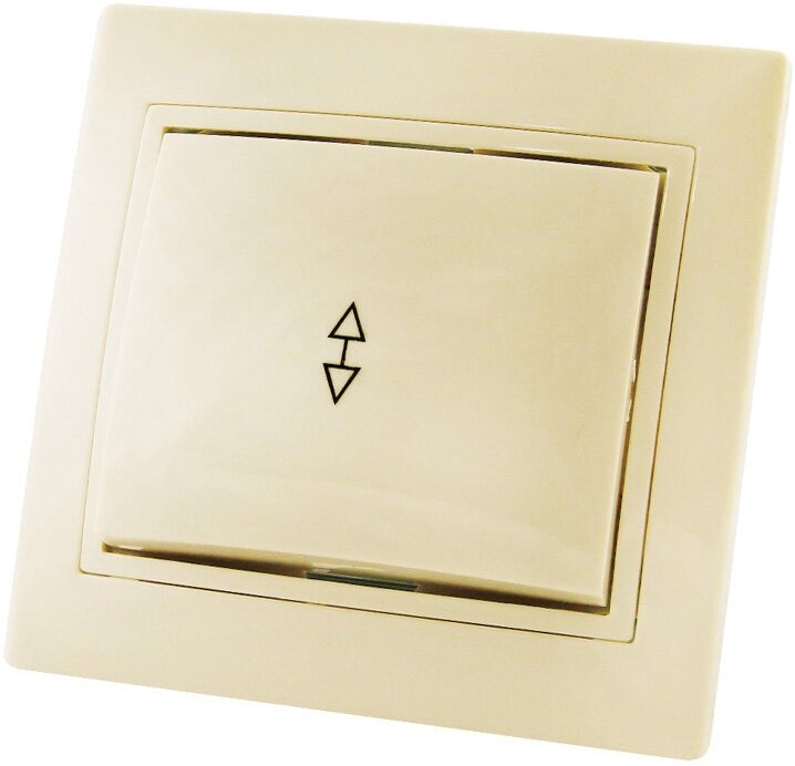 Таймыр SQ1814-0107 переключатель одноклавишный с/у слоновая кость