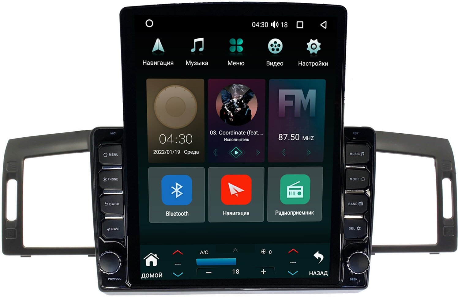 Штатная магнитола Canbox M-Line 5610-9-1249 для Infiniti M35, M45 2005-2010 на Android 10 (4G-SIM, 2/32, DSP, QLed, Tesla)
