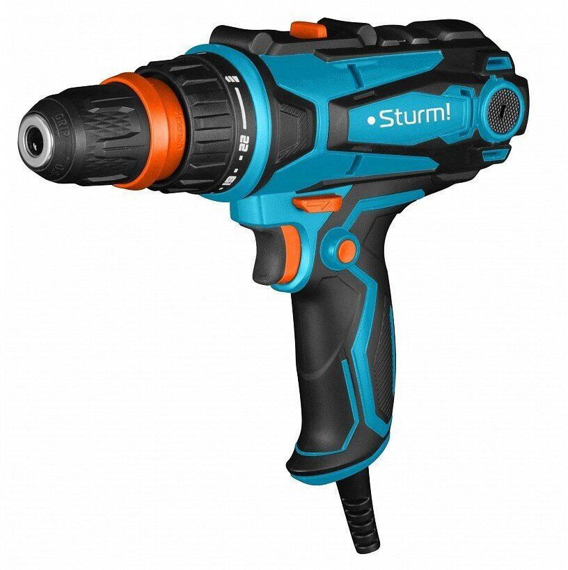 Sturm! Дрель, Шуруповерт ID2145PT Дрель шуруповерт "Проф", 2 скор, сменный патрон 10 мм,22+1, 45 НМ, Шнур 4М ID2145PT