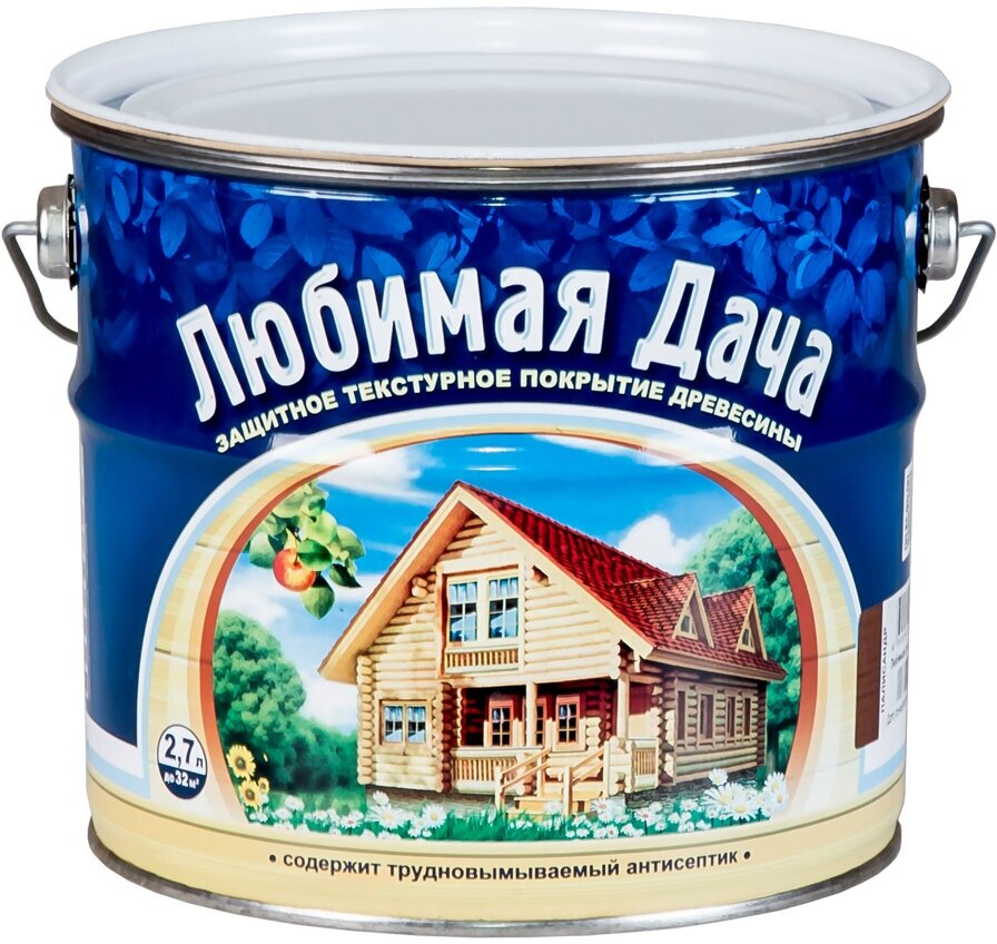 Покрытие защитное Любимая Дача "Любимая дача", бесцветный, 2,7 л, "Рогнеда"