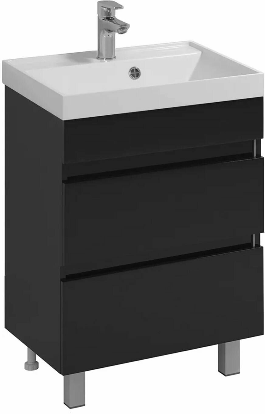Тумба с раковиной Vod-ok Best 60 черная