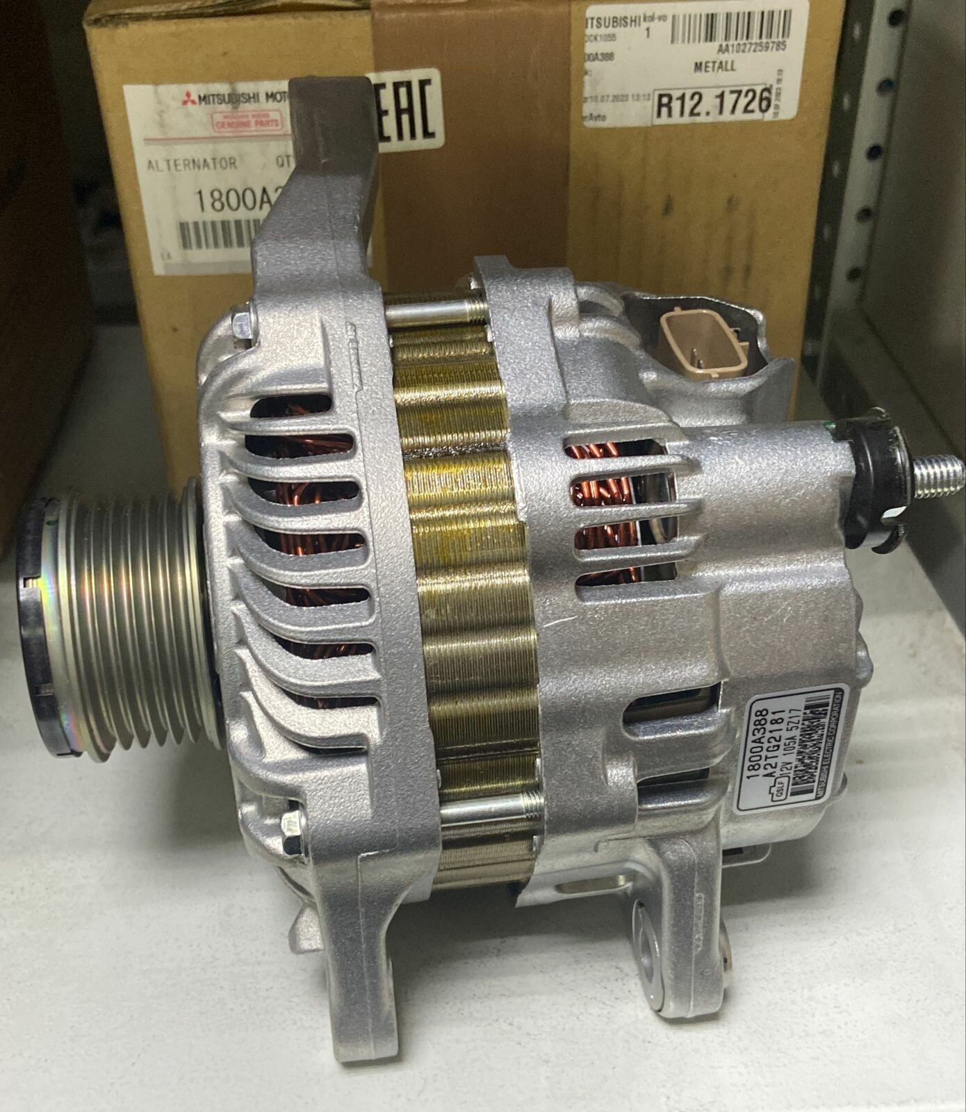 1800A388 Генератор в сборе MITSUBISHI Outlander, ASX, оригинал! MITSUBISHI арт. 1800A388 , A2TG2181