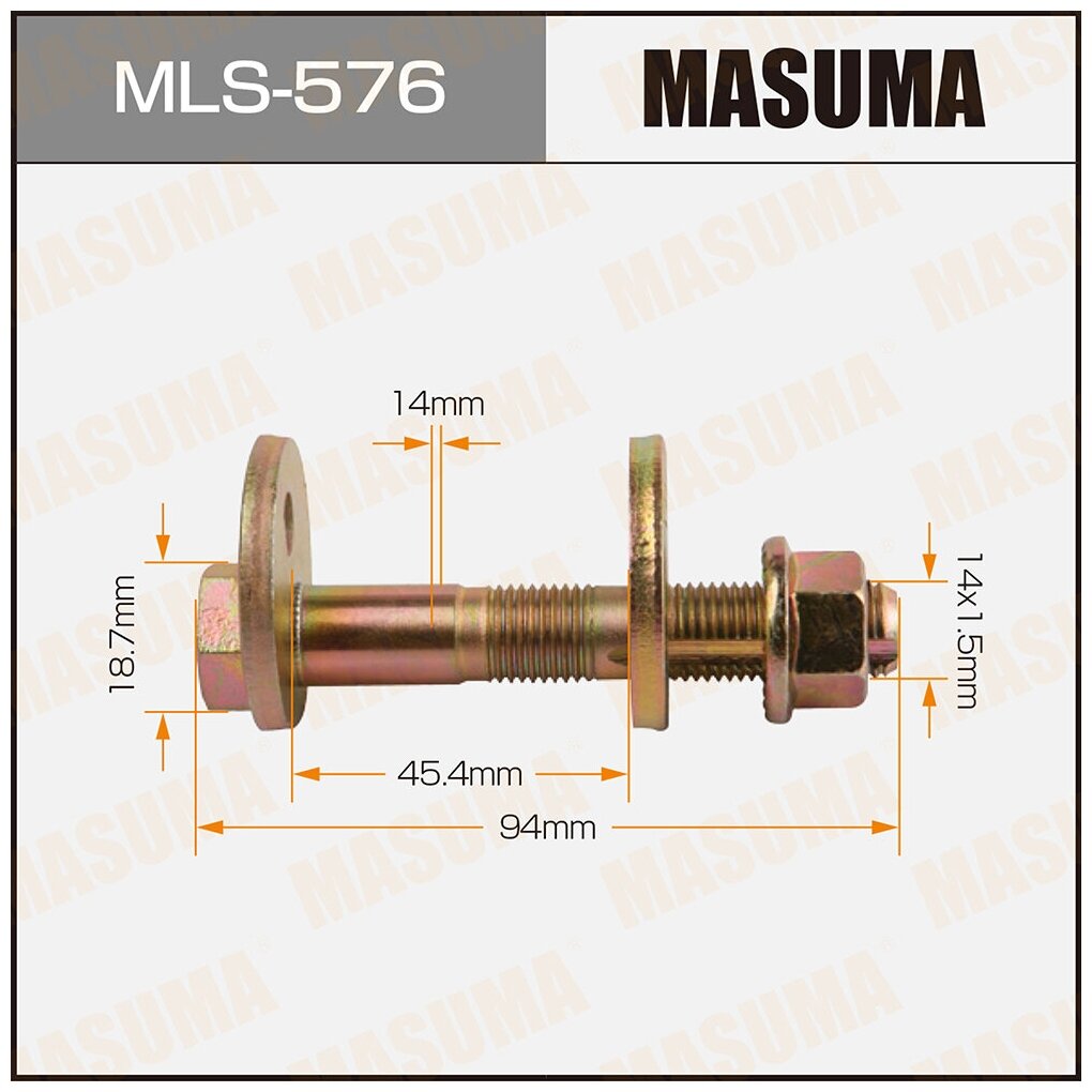 Болт эксцентрик Toyota Harrier 02-, Highlander 02-; Lexus RX 02- MASUMA