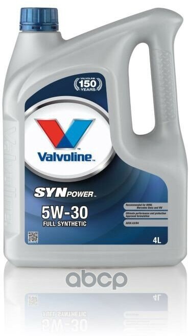 Valvoline Масло моторное VALVOLINE Synpower 5W-30 4л.