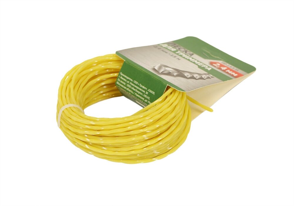 Леска для триммеров /10/, ТЛР-2.4-S-15, диаметр 2.4мм, длина 15 м