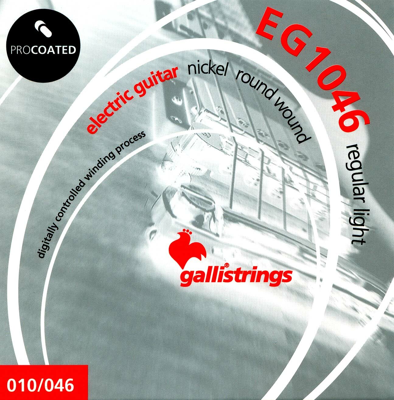 Комплект струн для электрогитары Galli Strings 10-46 EG1046