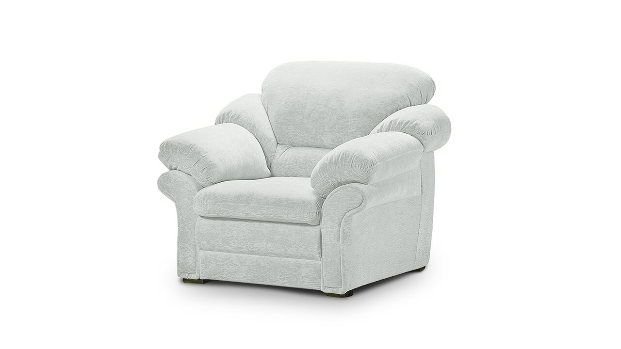 Кресло Нодус Vivaldi 06 NOW 122x104x98 см, серый Велюр, нераскладной Фиеста