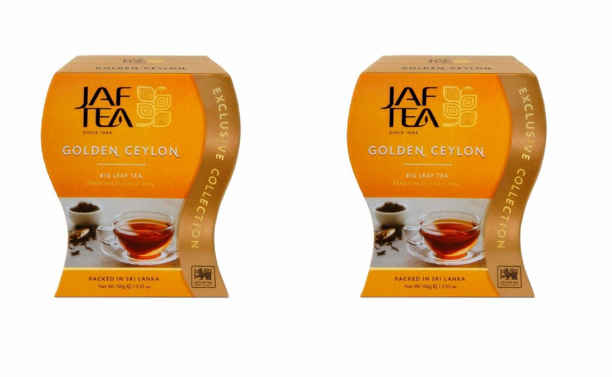 Jaf Tea Чай черный "Golden Ceylon", ОРА, листовой, 100 гр, 2 уп