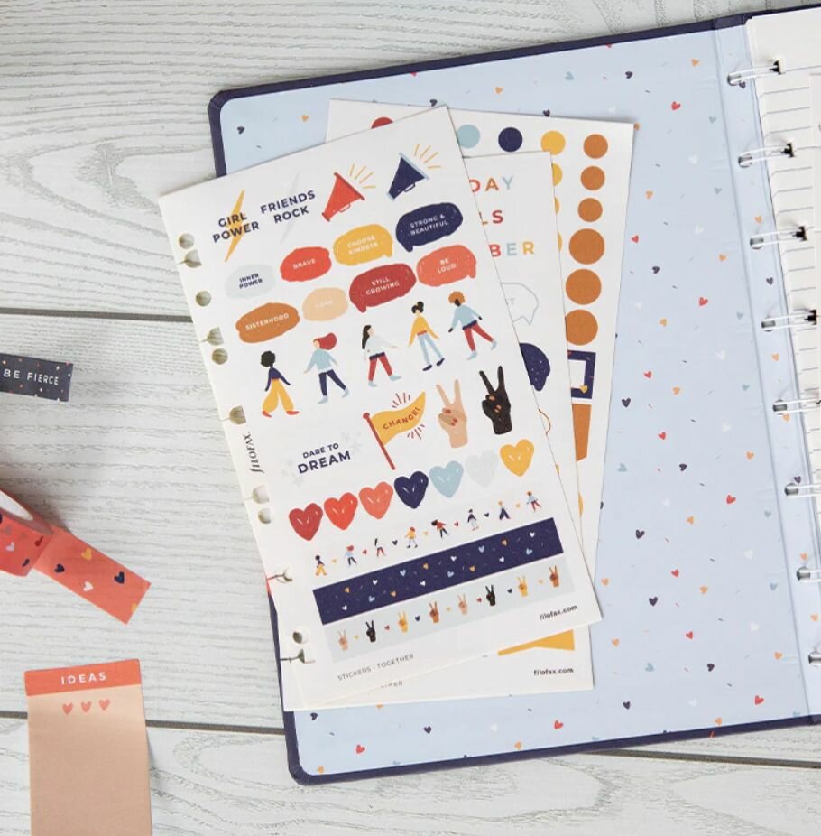 Набор стикеров FILOFAX Together stickers для органайзеров, блокнотов, клипбуков 6 шт