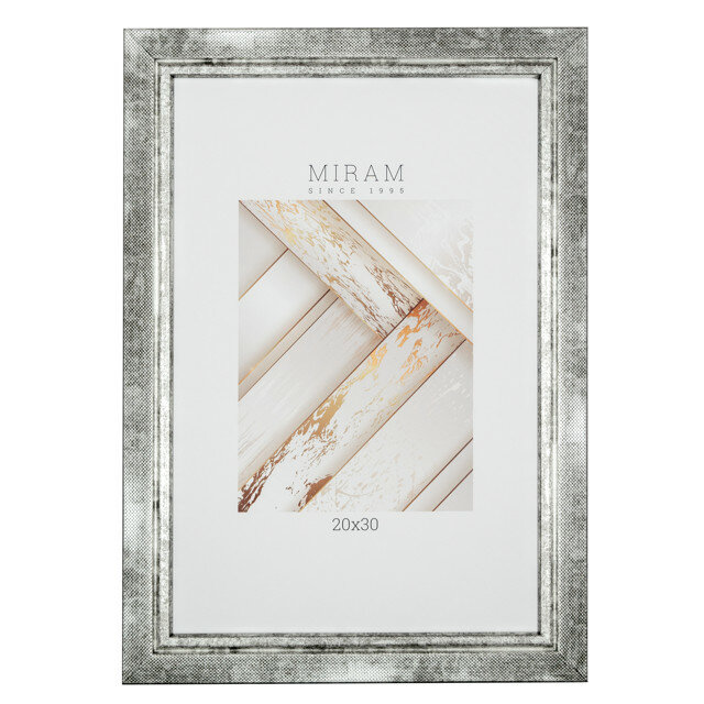 Мирам фоторамка 200х300 мм серый пластик, компактная и прочная декоративная рама снимков