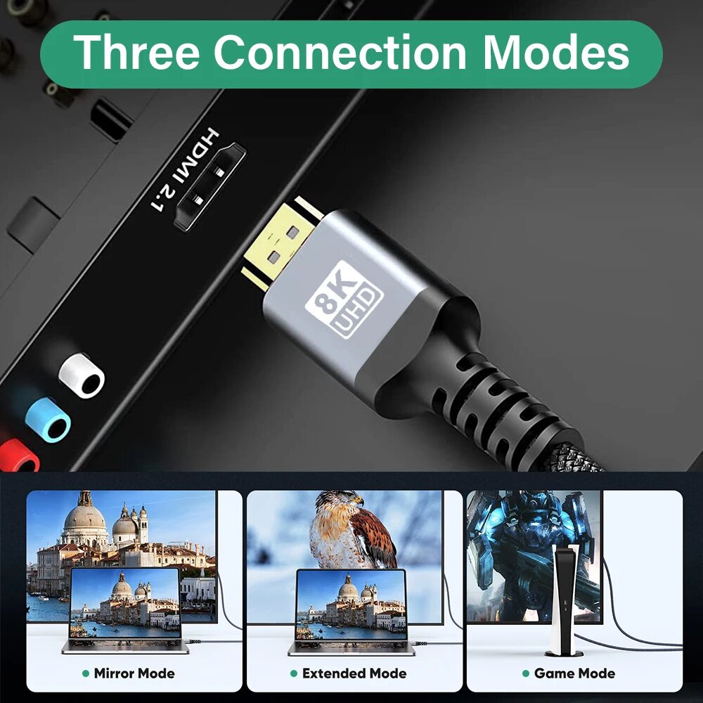 HDMI 8K кабель 7m 48Gbps — фото 1
