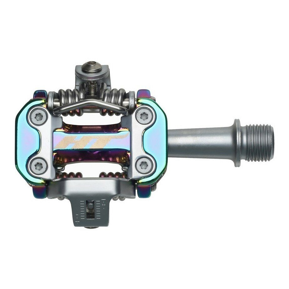 Педали HT M2 Oil Slick (M2XXXX0012G1X1) контактные для велосипеда