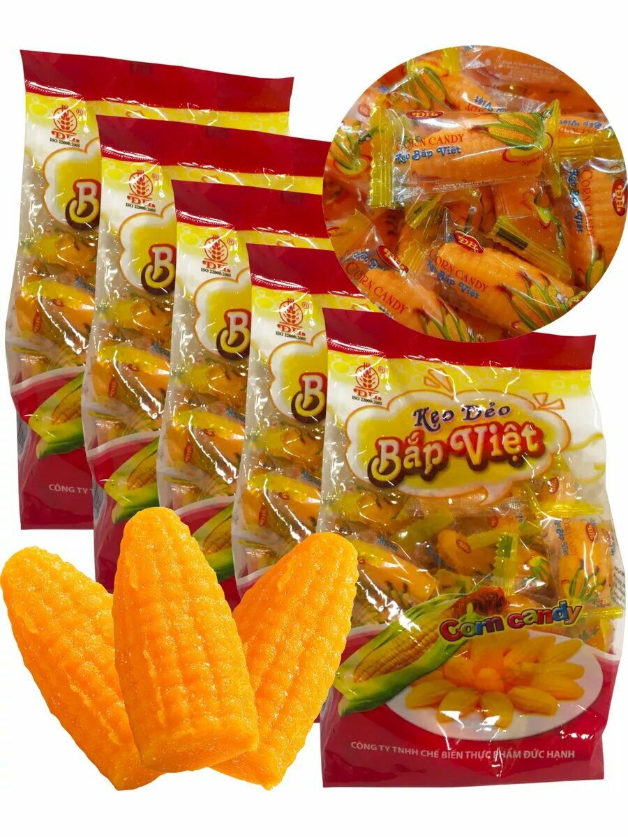 Конфеты жевательные вьетнамские Кукуруза 400 г * 5 шт