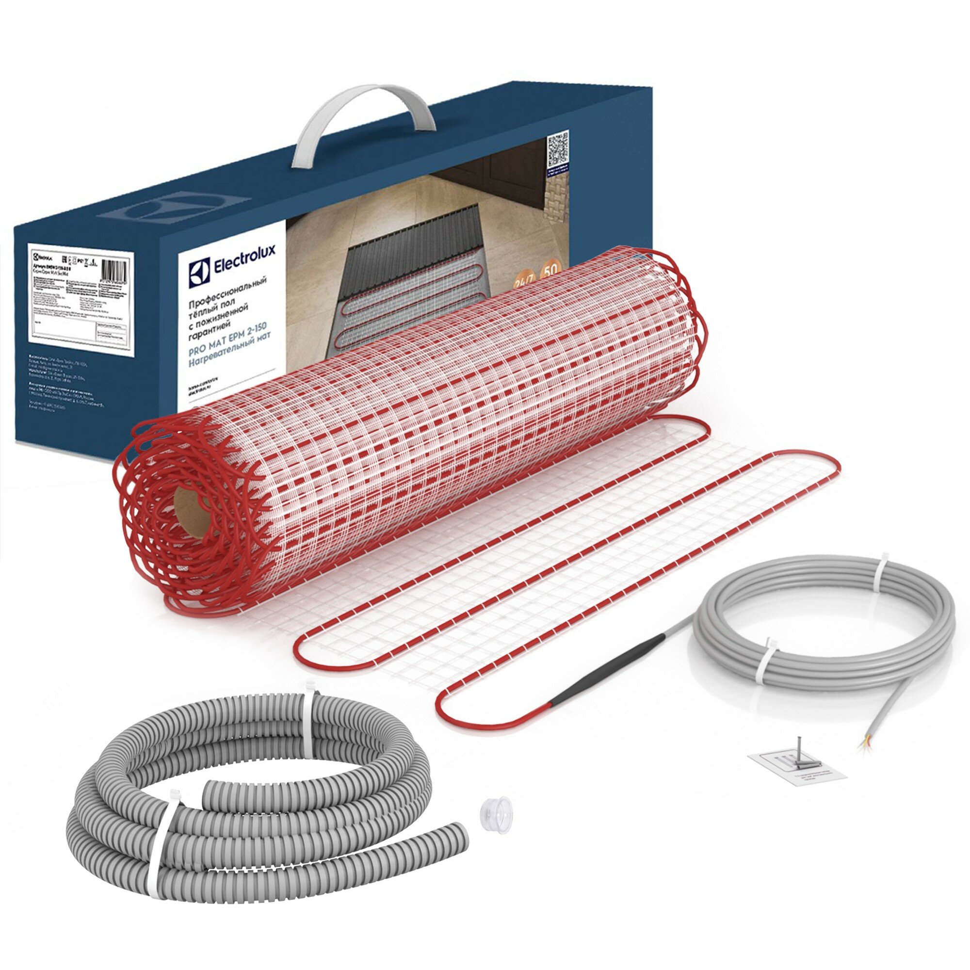 Комплект теплого пола Electrolux ProMat EPM 2-150-1.5, инфракрасный обогрев, красный