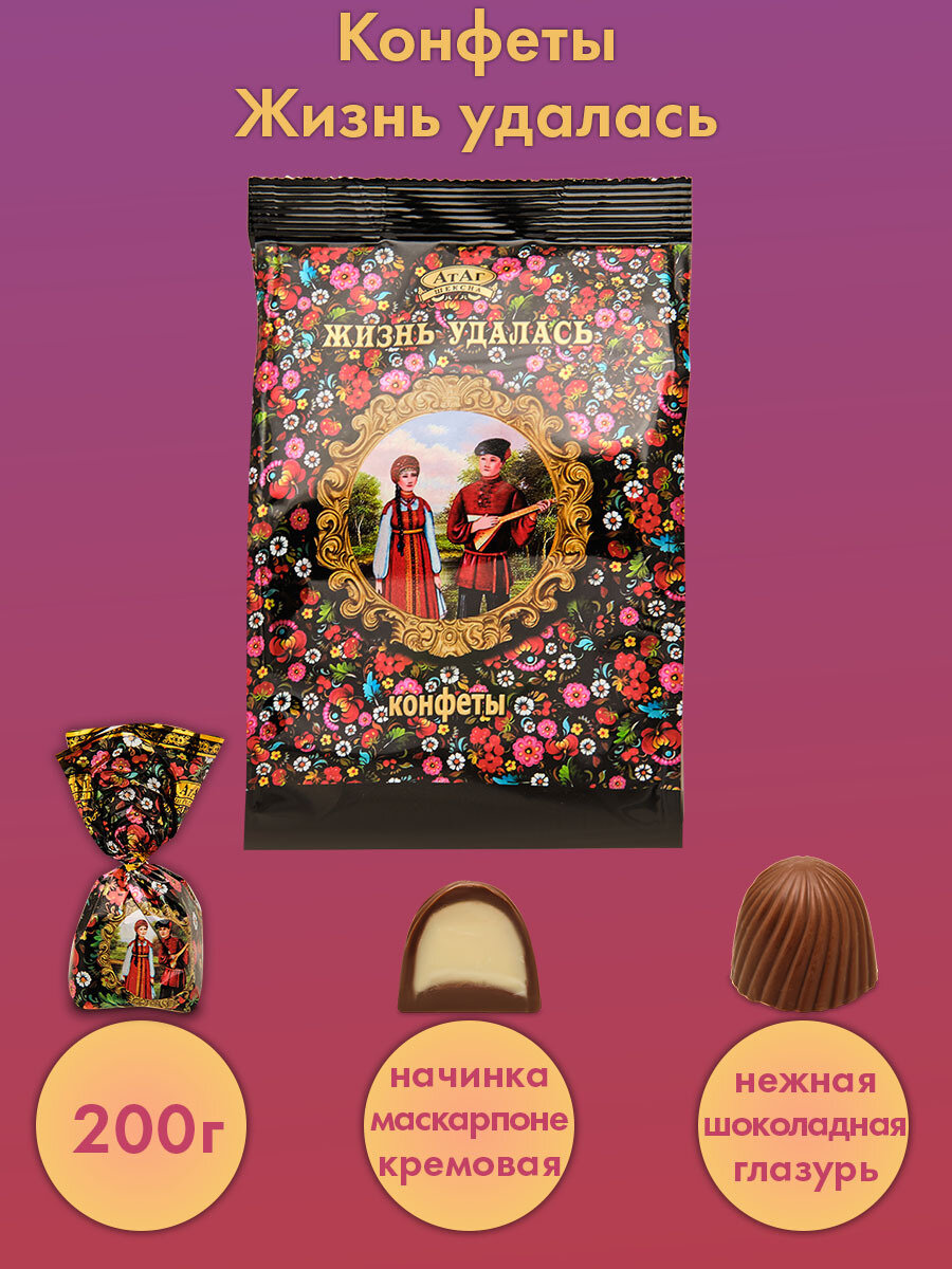 Конфеты 'Жизнь удалась' флоуп, 200 г