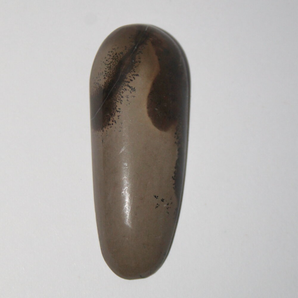 Коллекционный кабошон моховый агат, 49х18х7 мм, Казахстан,"True Stones"