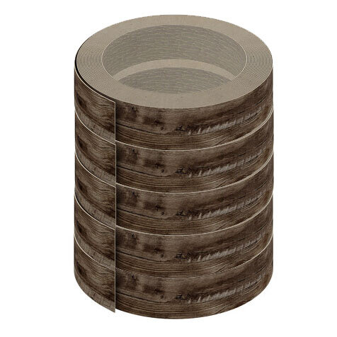 Лента кромочная для столешниц 42х3050 мм дуб канадский темный пластик с клеем (5 шт.)