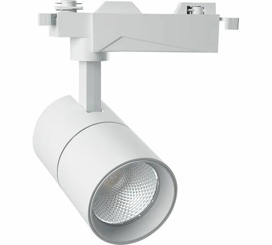 Трековый светодиодный светильник на однофазный шинопровод FERON 30W, 6400К, белый, AL103 32519