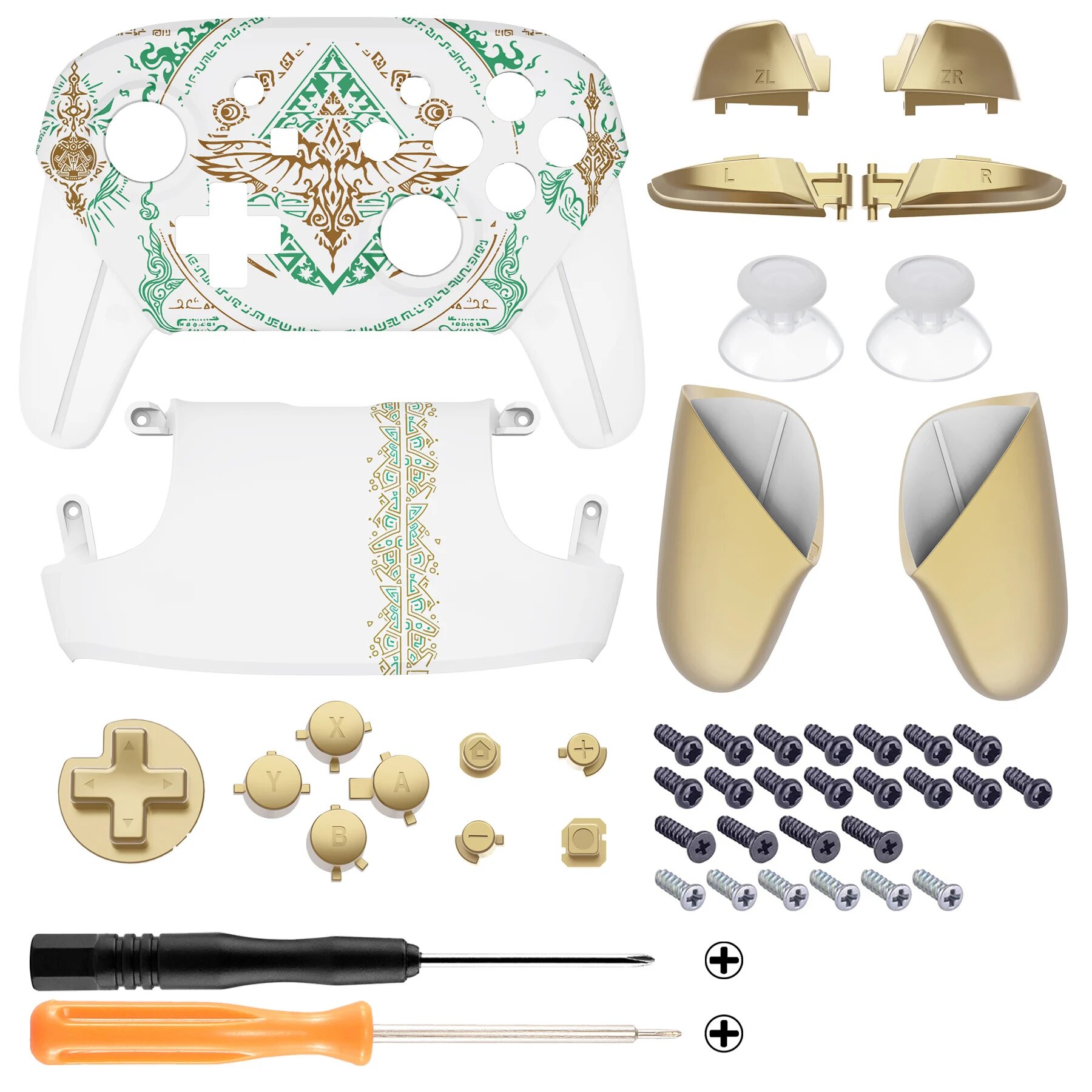 Корпус eXtremeRate для контроллера Nintendo Switch Pro Totem White