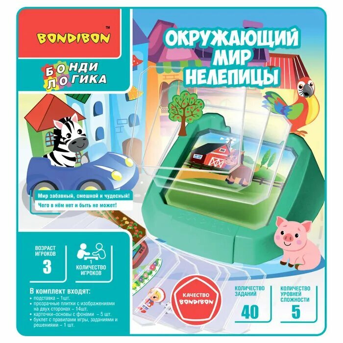 Настольная игра Bondibon логическая нелепицы