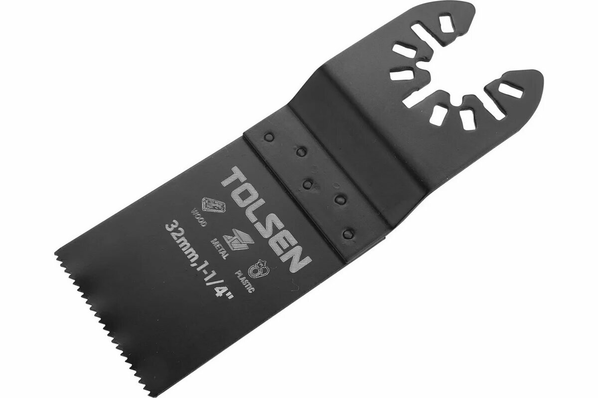 TOLSEN Насадка для реноватора пазовая прямая BiM по металлу и дереву 32x0.8 мм 76845