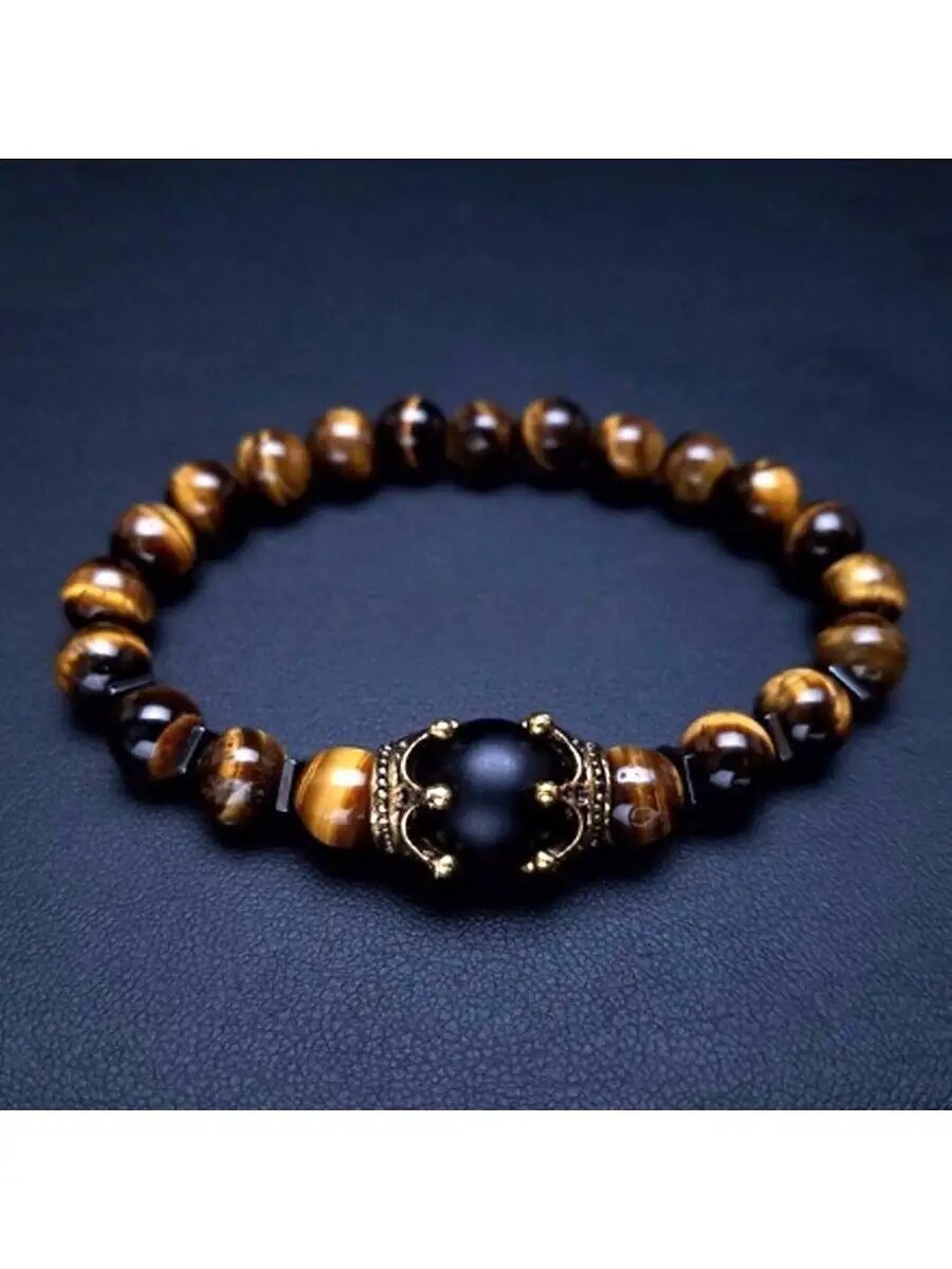 Браслет, тигровый глаз