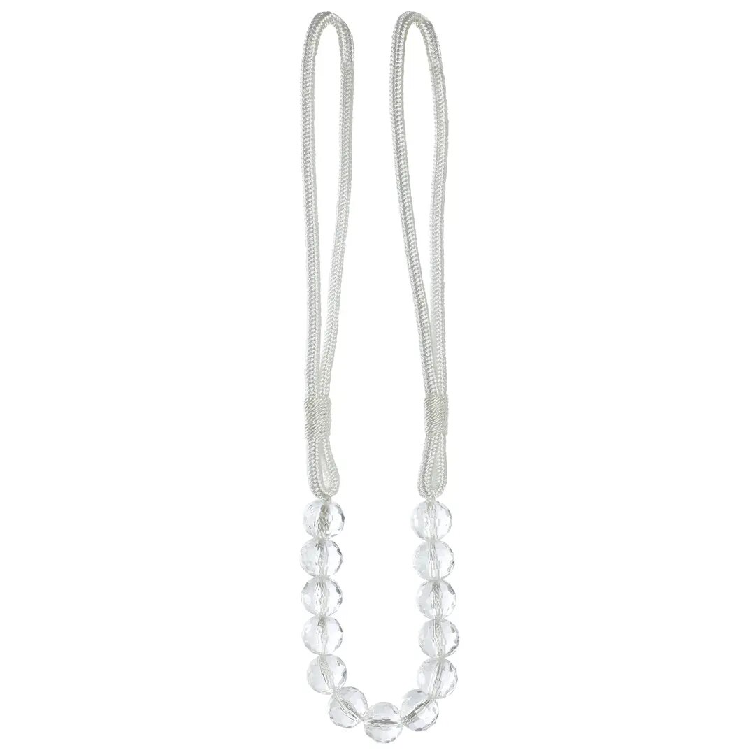 Подхват для штор Стразы 21041 70 см металл цвет белый