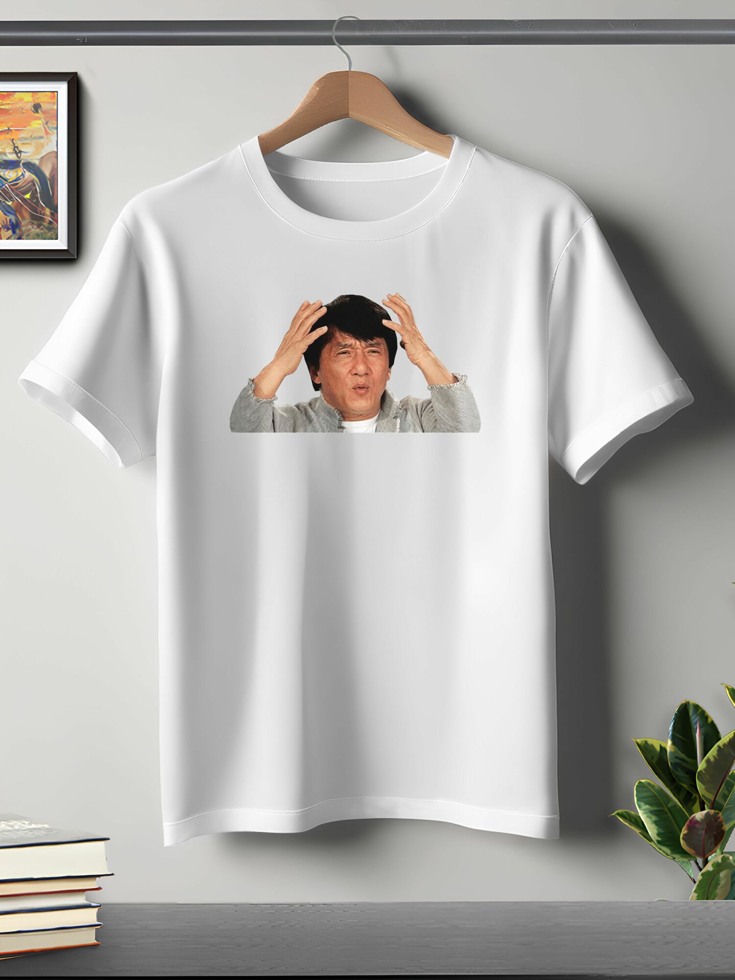 Футболка  Детская ONEQ 158 (13-14) размер с принтом Мемы, белая