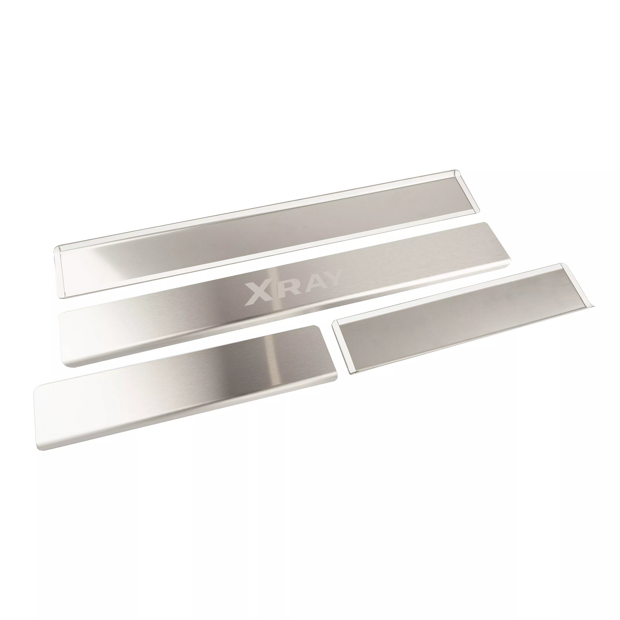 Накладки на пороги Ваз LADA XRAY с именем модели XRAY Cross нерж. сталь к-т (4шт.) (АвтоВаз)