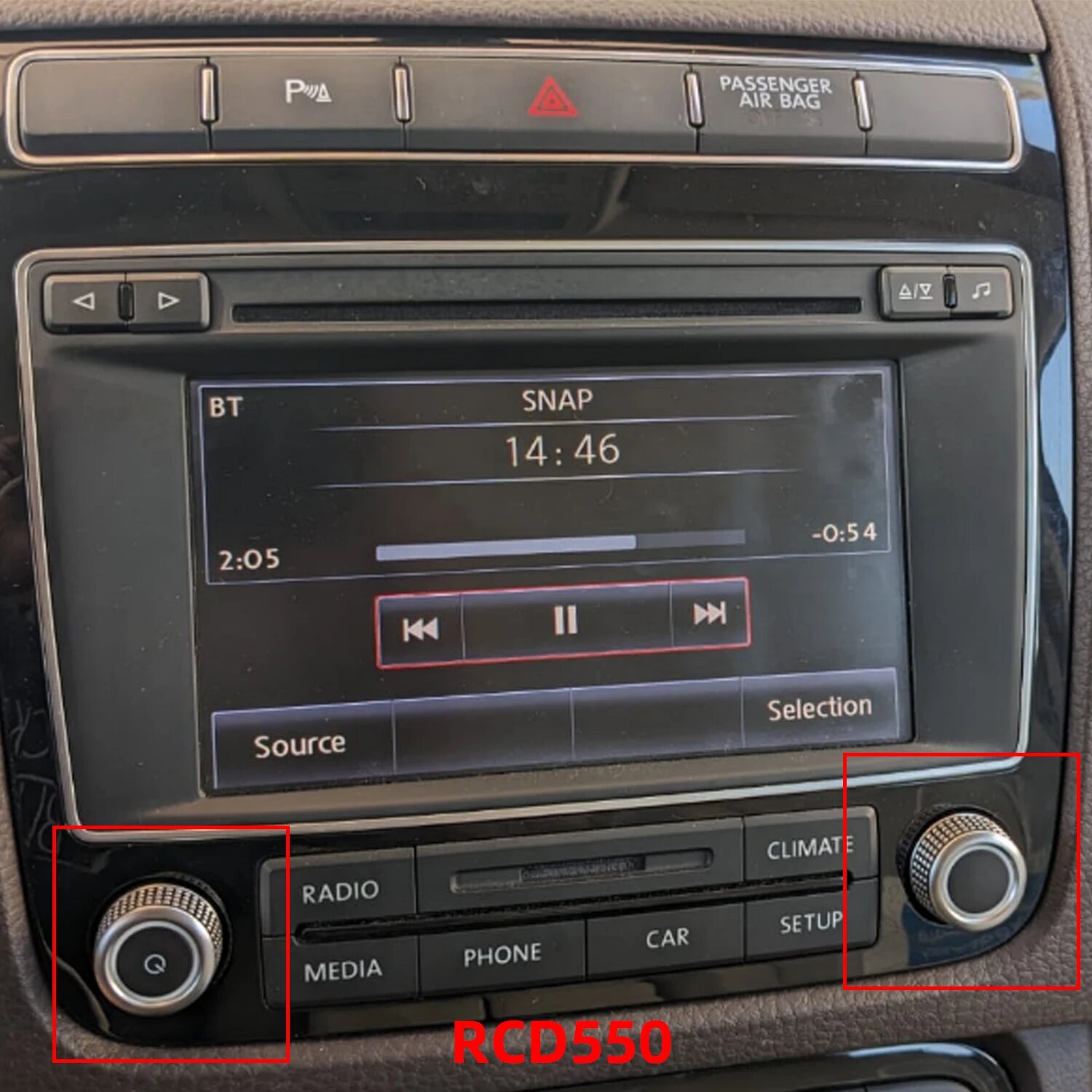 Беспроводной CarPlay AndroidAuto для VW Touareg RCD550, Цвет: RCD550