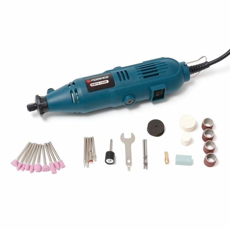 Гравер электрический ручной с набором аксессуаров Forsage