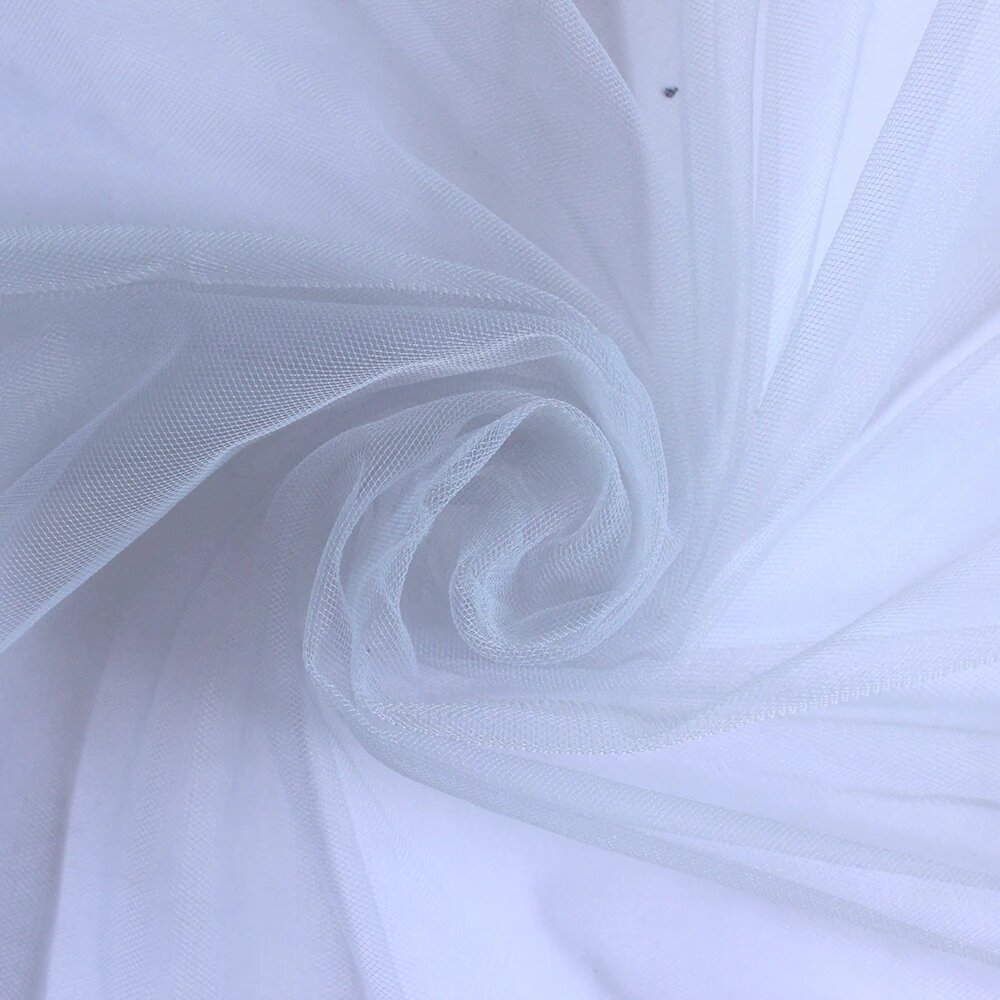 Нейлоновая сетка для пошива Белый, 50cm x 160cm Width, Light Gray