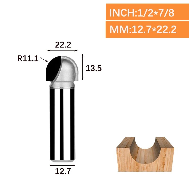 Vsharp Алмазная круглая фреза для МДФ 12.7x22.2