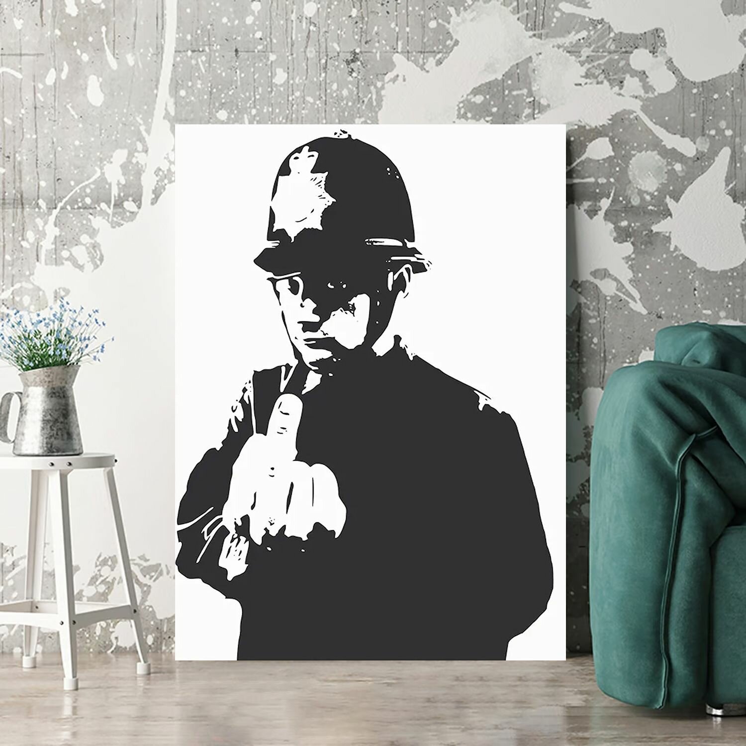 Картина на стену граффити, уличное искусство, 40х60 см.